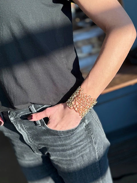 Honeycomb Bangle Bracelet | Rebel Designs